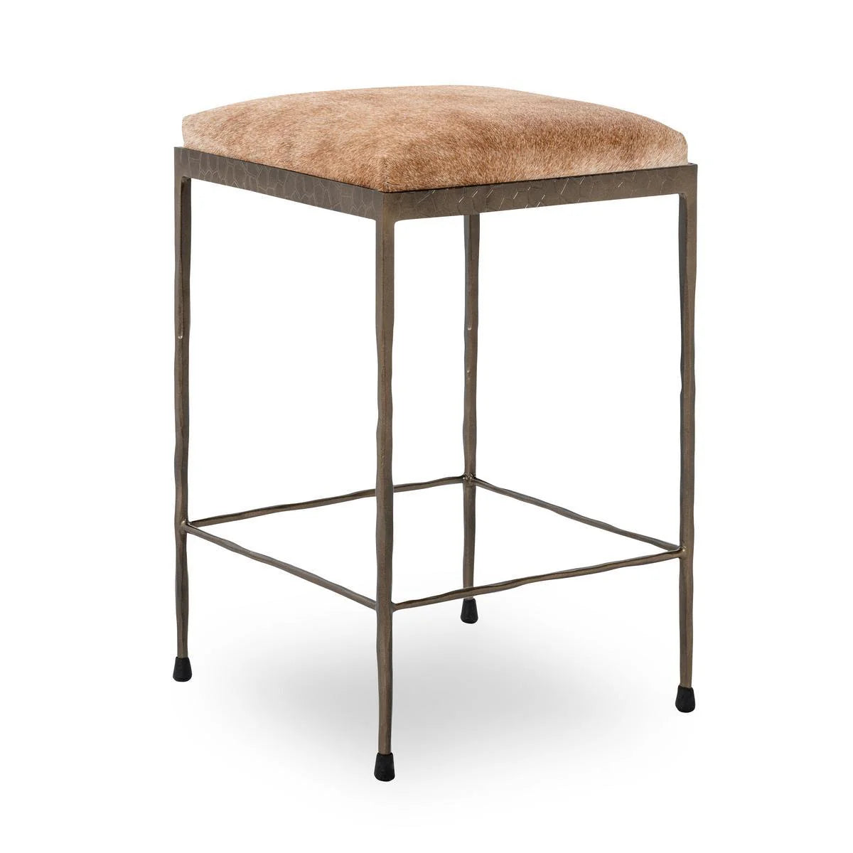 Cowhide Counter Stool in Sand – Cokas Diko Home
